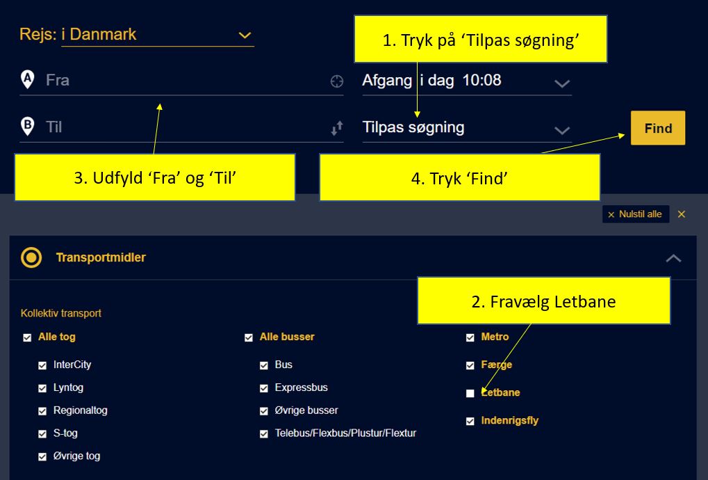 Letbanen - information og alternativer ved større driftsproblemer ...